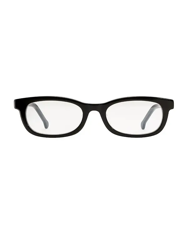 HEAVEN MAYHEM Rhey Oval Sunglasses - Black/clear Lens