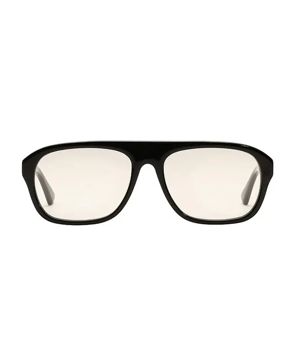 HEAVEN MAYHEM Vesper Aviator Sunglasses - Black/clear Lens