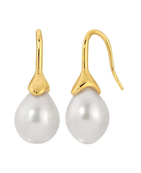 HEAVEN MAYHEM Odette Pearl Drop Earrings - Gold