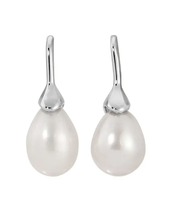 HEAVEN MAYHEM Odette Pearl Drop Earrings - Silver