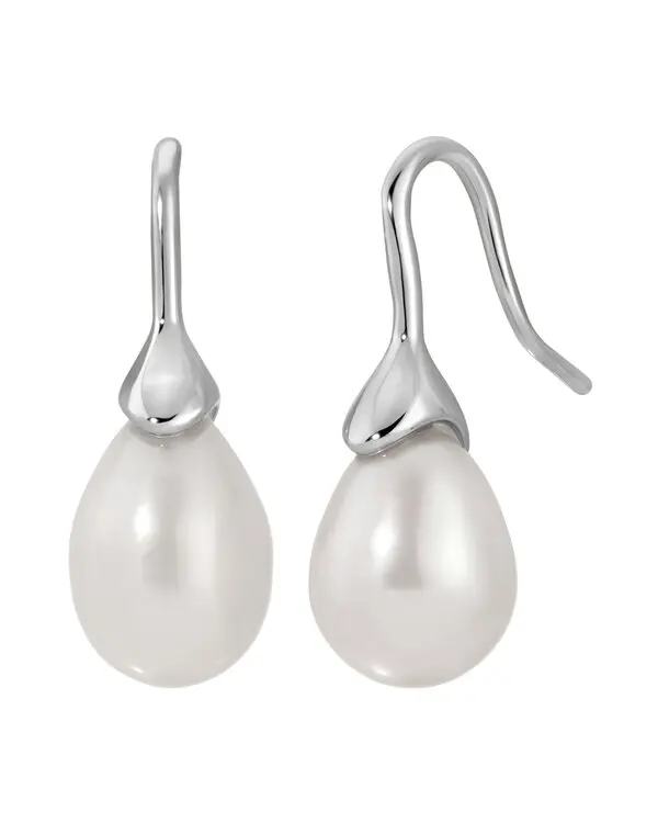 HEAVEN MAYHEM Odette Pearl Drop Earrings - Silver