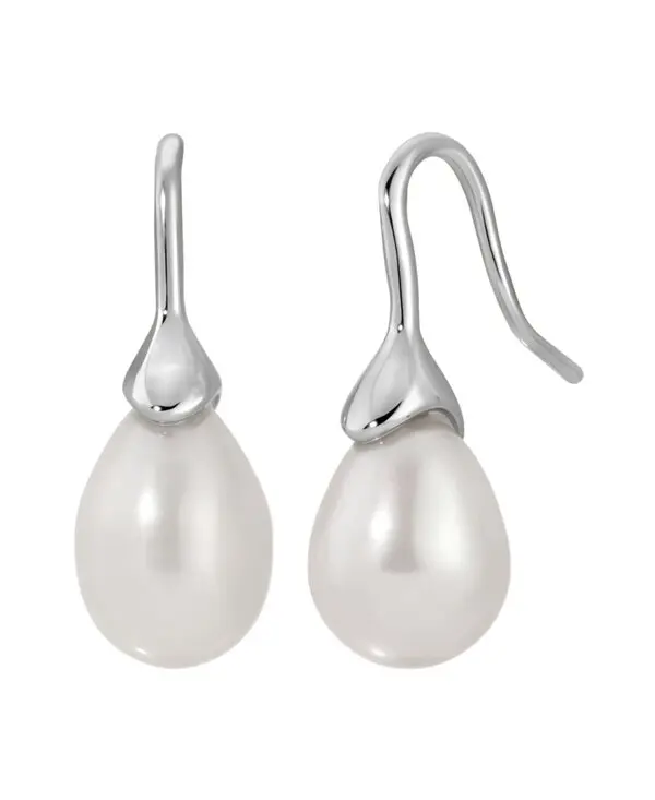 HEAVEN MAYHEM Odette Pearl Drop Earrings - Silver