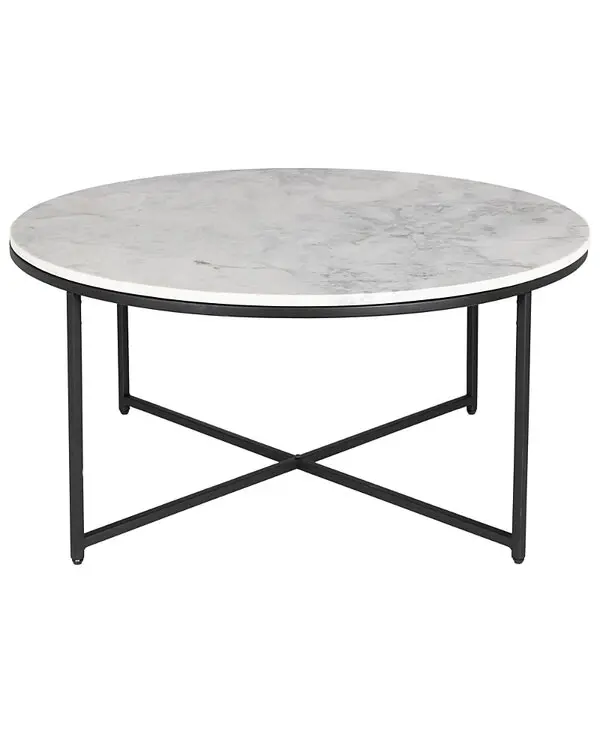 Livabliss Anastasia Coffee Table - White/black