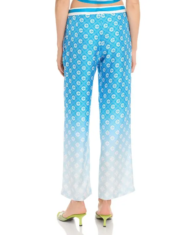 Casablanca Printed Silk Pants - Gradient Diamond