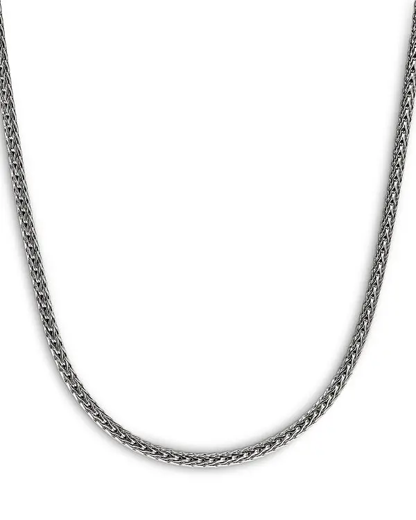 John Hardy Sterling Chain Icon Woven Link Necklace - Silver