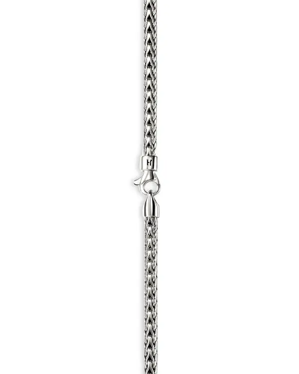 John Hardy Sterling Chain Icon Woven Link Necklace - Silver