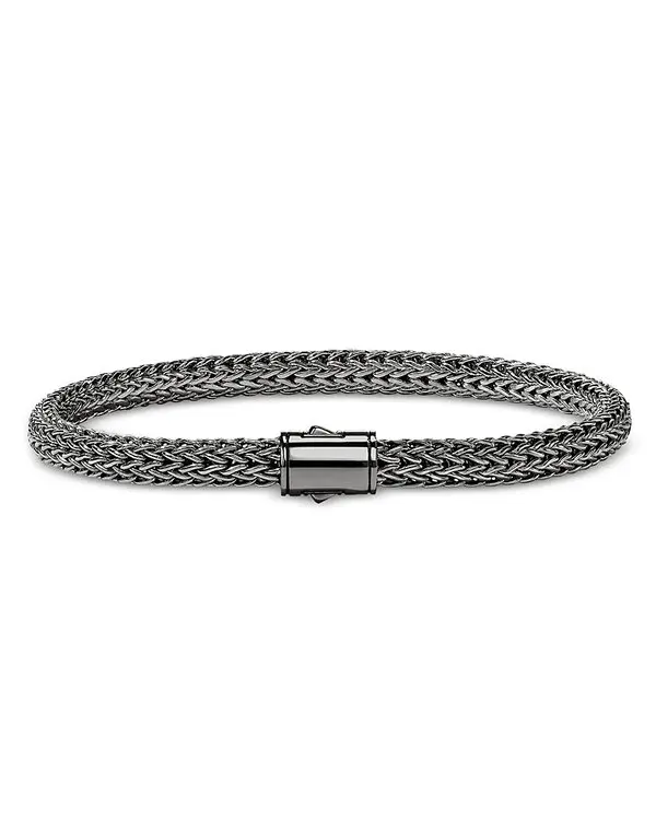 John Hardy Icon Dark Woven Link Bracelet, 5mm - Silver