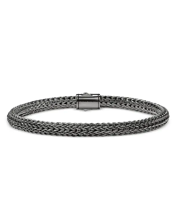 John Hardy Icon Dark Woven Link Bracelet, 5mm