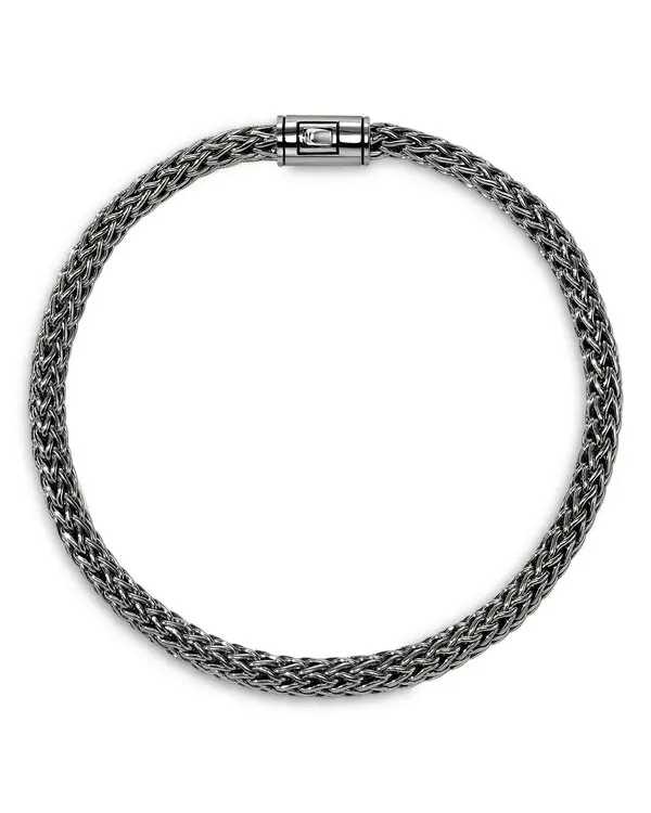 John Hardy Icon Dark Woven Link Bracelet, 5mm