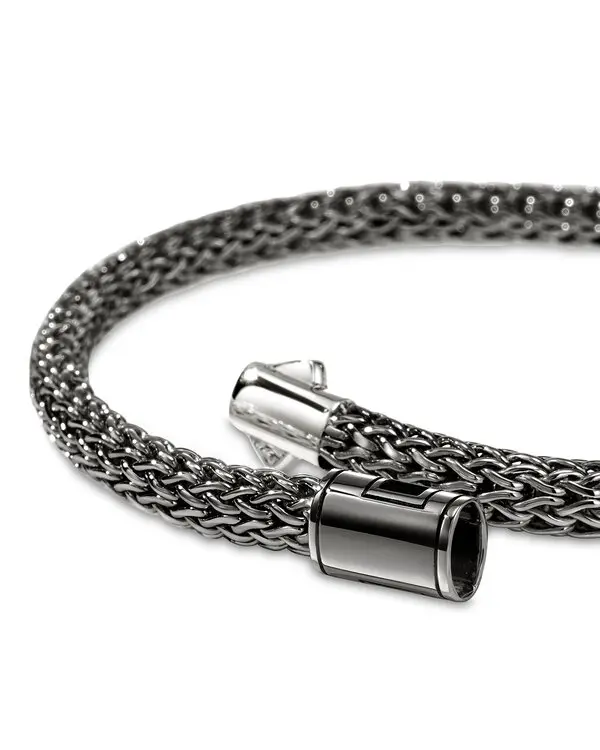 John Hardy Icon Dark Woven Link Bracelet, 5mm