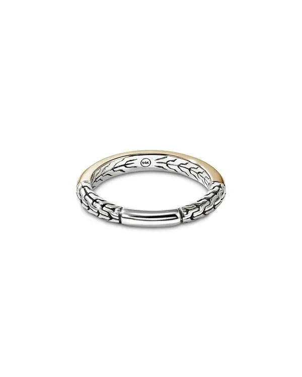 John Hardy 14k Yellow Gold & Sterling Band - Silver
