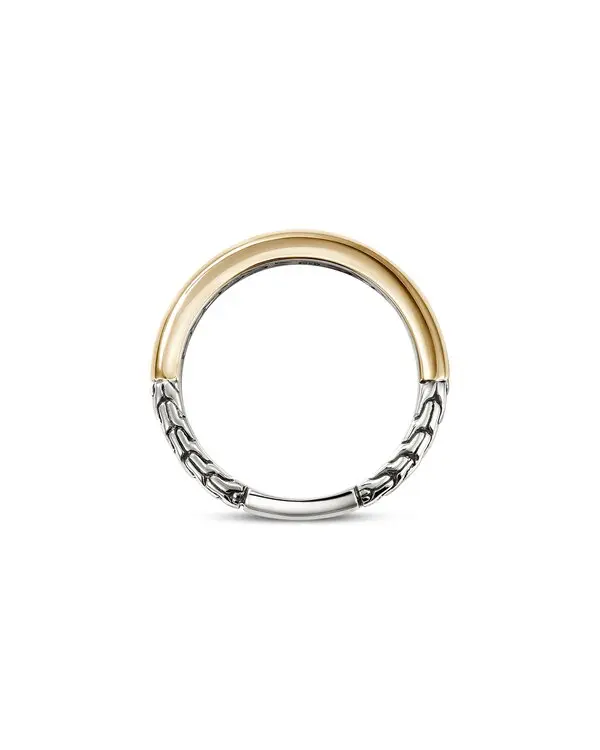 John Hardy 14k Yellow Gold & Sterling Band - Silver