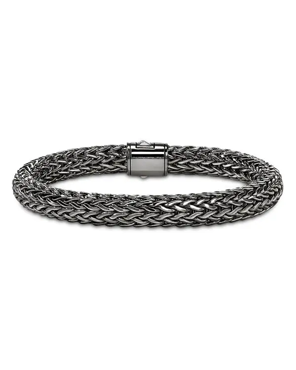 John Hardy Icon Dark Woven Link Bracelet - Silver