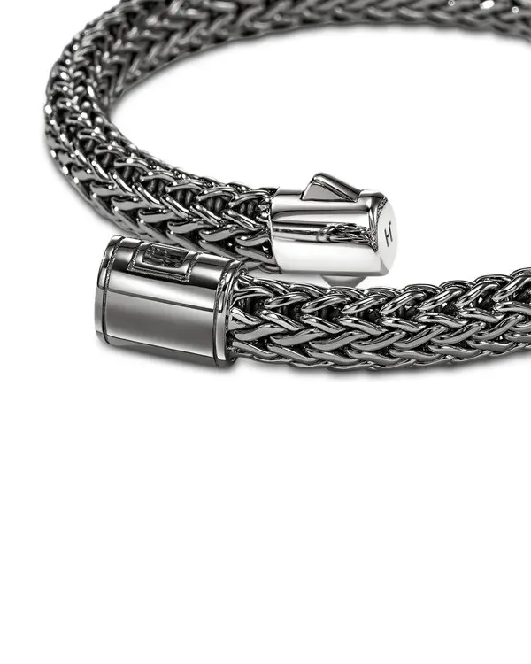 John Hardy Icon Dark Woven Link Bracelet - Silver