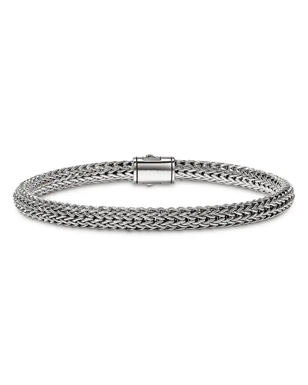 John Hardy Sterling Icon Blue Sapphire Pave Bracelet - Silver
