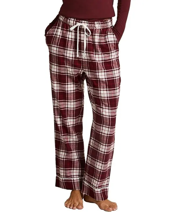 Hunkemoller Flannel Pyjama Pants - Windsor Wine