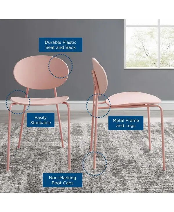 MODWAY Palette Dining Side Chair, Set Of 2