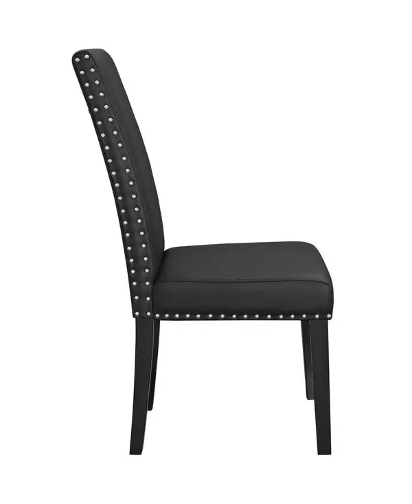 MODWAY Parcel Vinyl Dining Side Chair, Set Of 2