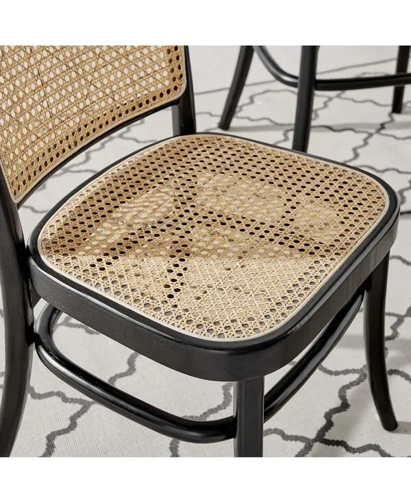 MODWAY Winona Wood Dining Side Chair - Black