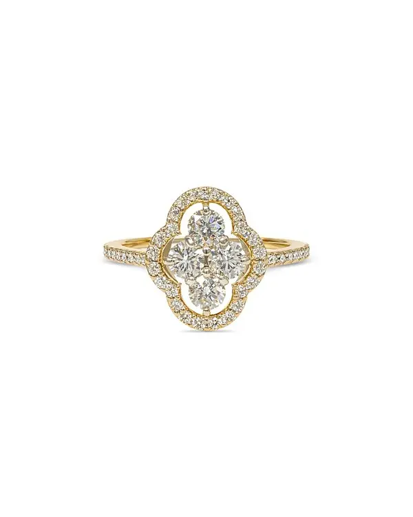 Piranesi 18k Yellow Maison Diamond Halo Ring - Gold