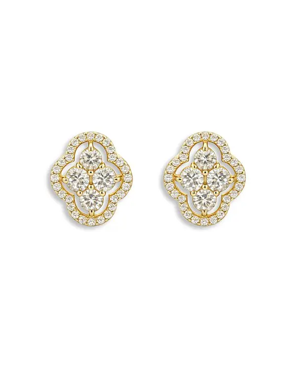 Piranesi 18k Yellow Diamond Stud Earrings - Gold