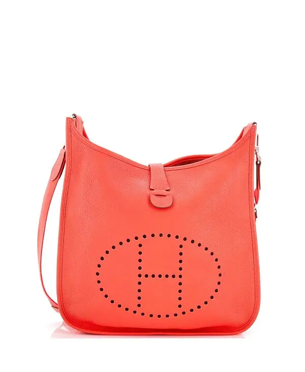 Hermès Pm Evelyne Iii Clemence Leather Bag - Pink