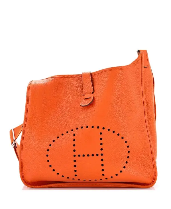 Hermès Gm Evelyne Bag Gen Iii Clemence - Orange