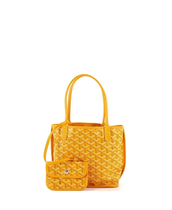 Goyard Mini Anjou Reversible Tote Coated Canvas - Orange