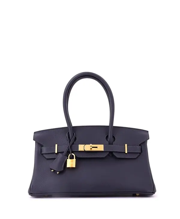 Hermès 29 Shoulder Birkin Bag Evercolor - Gray