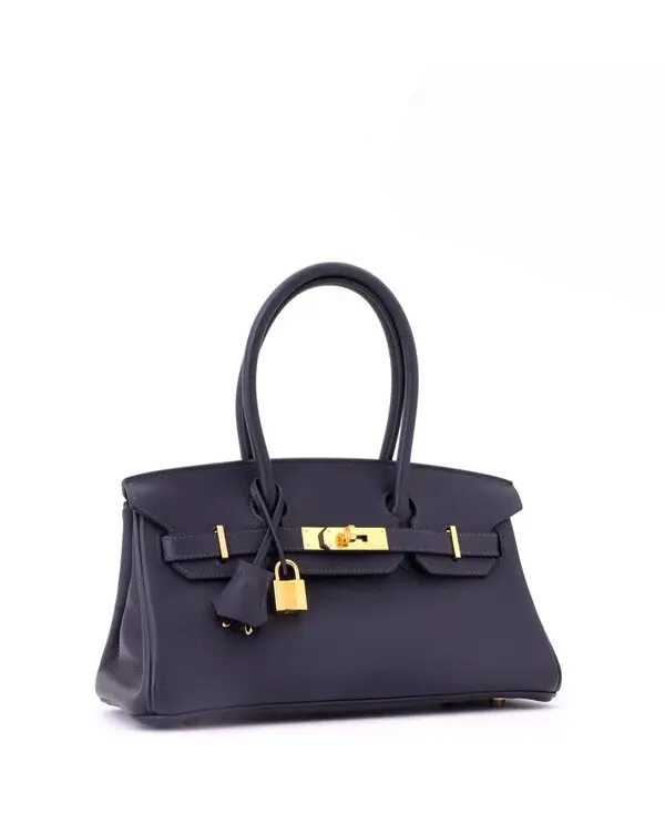 Hermès 29 Shoulder Birkin Bag Evercolor - Gray