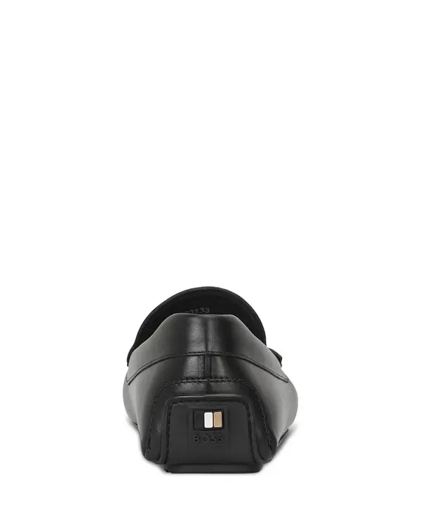 BOSS Leather Moccasins - Black