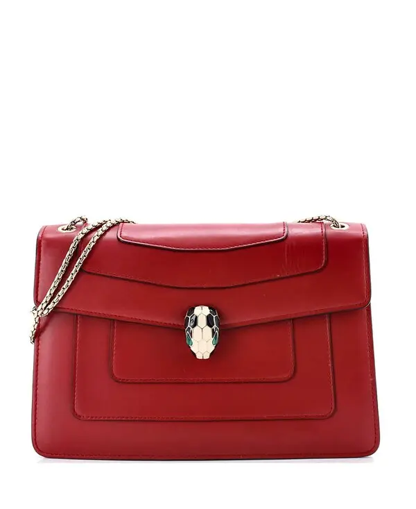 BVLGARI Medium Serpenti Forever Square Shoulder Bag