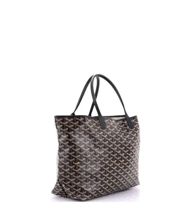 Goyard Pm Saint Louis Tote Coated Canvas - Black