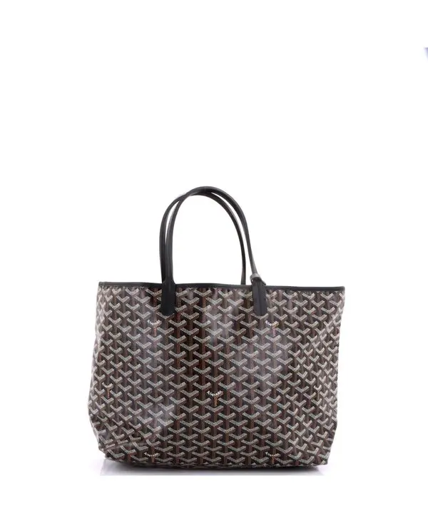 Goyard Pm Saint Louis Tote Coated Canvas - Black