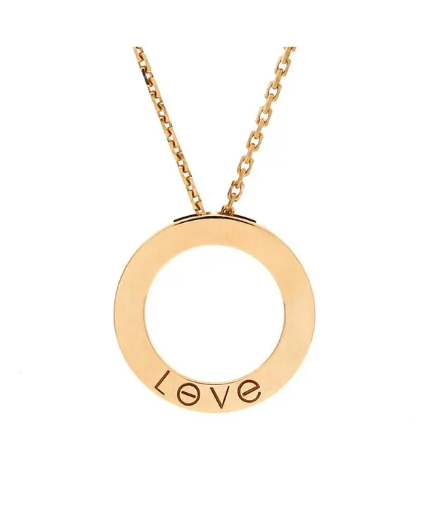 CARTIER Love Pendant Necklace 18k 16.5 - Gold