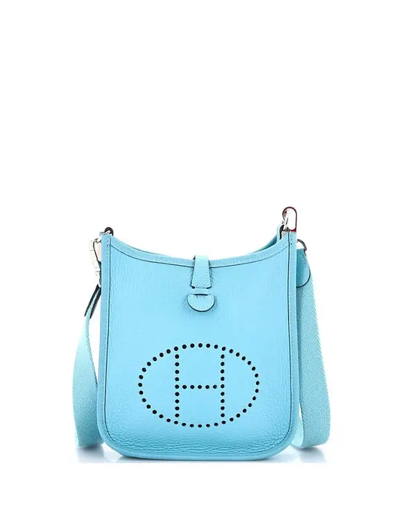Hermès Tpm Evelyne Bag Gen Iii Clemence - Blue