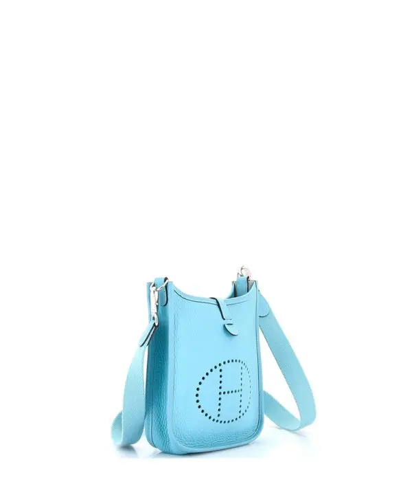 Hermès Tpm Evelyne Bag Gen Iii Clemence - Blue