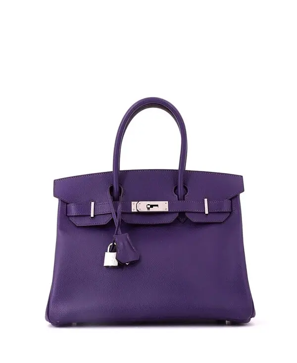 Hermès Birkin 30 Handbag - Iris