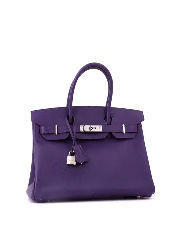Hermès Birkin 30 Handbag - Iris