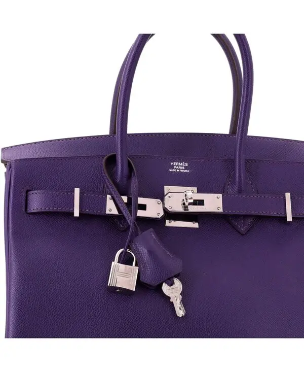 Hermès Birkin 30 Handbag - Iris