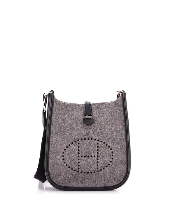 Hermès Tpm Evelyne Bag Gen Iii Felt - Gray