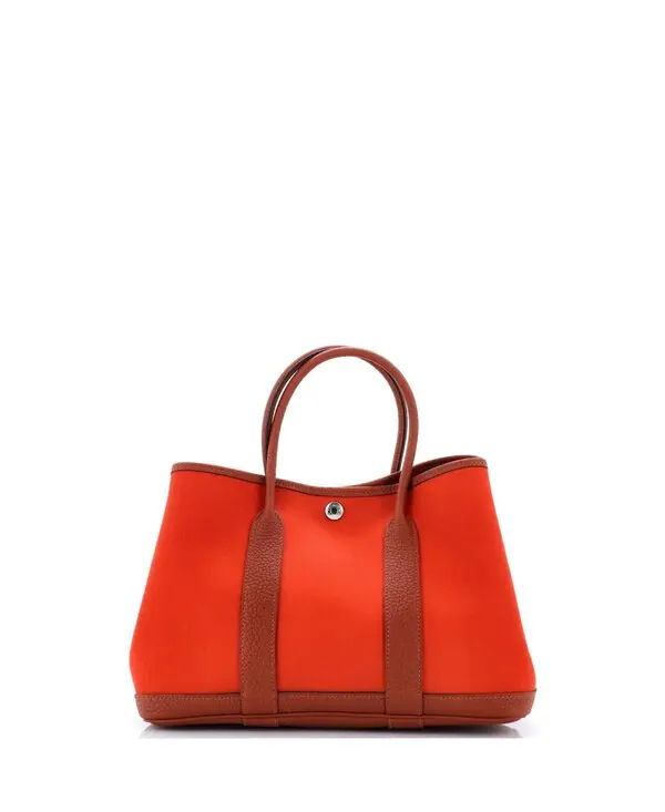 Hermès 30 Garden Party Tote Toile And Leather - Brown