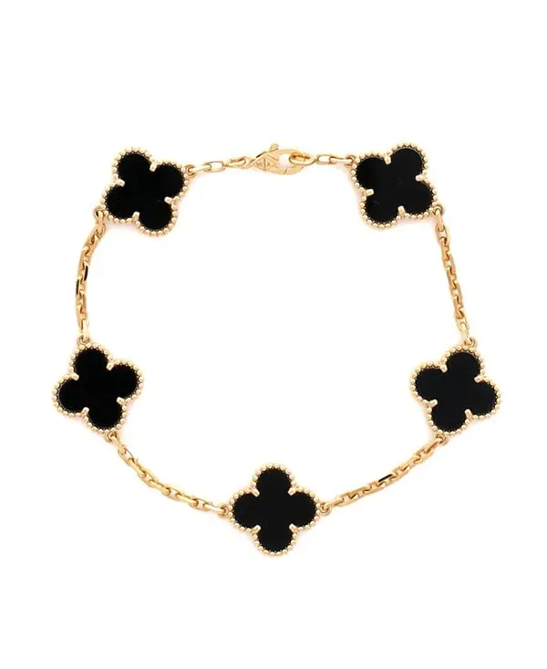 VAN CLEEF & ARPELS Vintage Alhambra 5 Motifs Bracelet - Gold