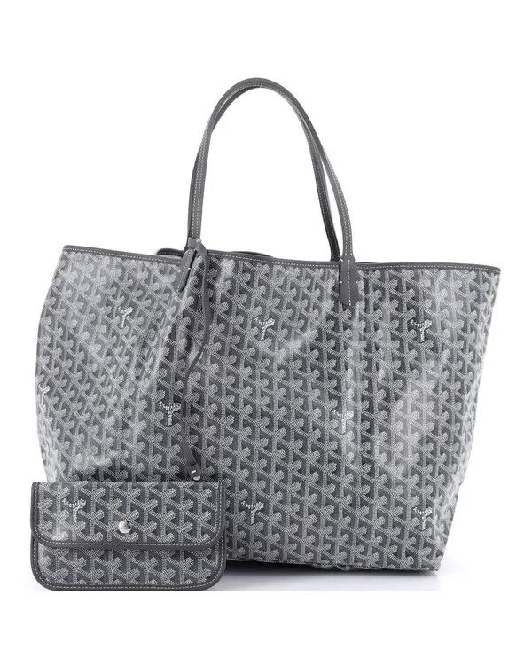 Goyard Gm Saint Louis Tote Coated Canvas - Gray