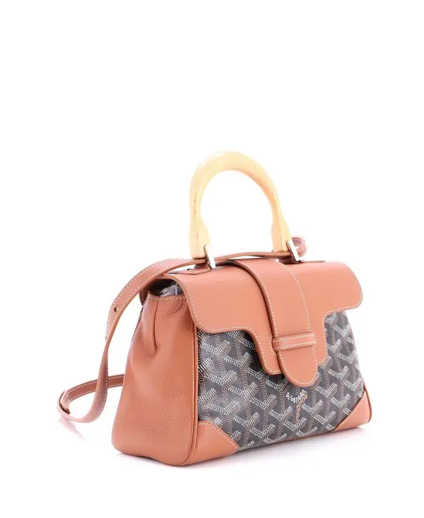 Goyard Mini Saigon Top Handle Bag - Brown