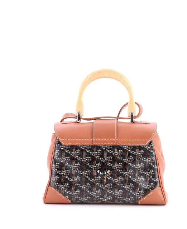 Goyard Mini Saigon Top Handle Bag - Brown