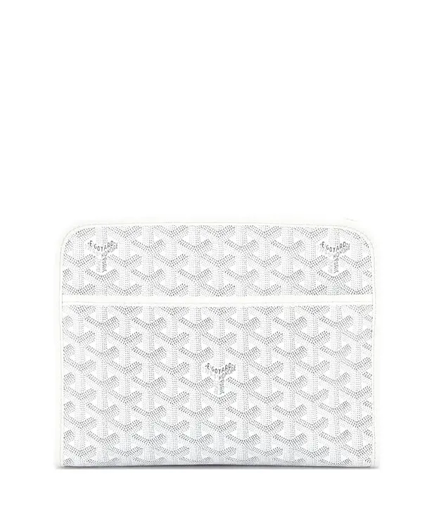 Goyard Mm Jouvence Toiletry Pouch Coated Canvas - White
