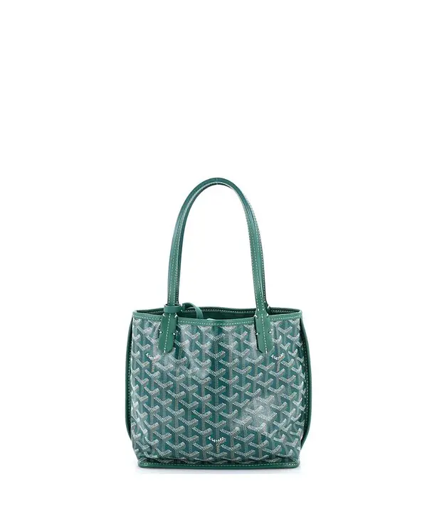 Goyard Mini Anjou Reversible Tote Coated Canvas - Green