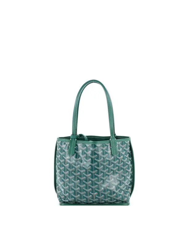 Goyard Mini Anjou Reversible Tote Coated Canvas - Green