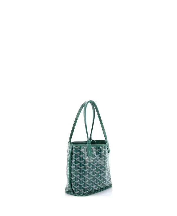 Goyard Mini Anjou Reversible Tote Coated Canvas - Green